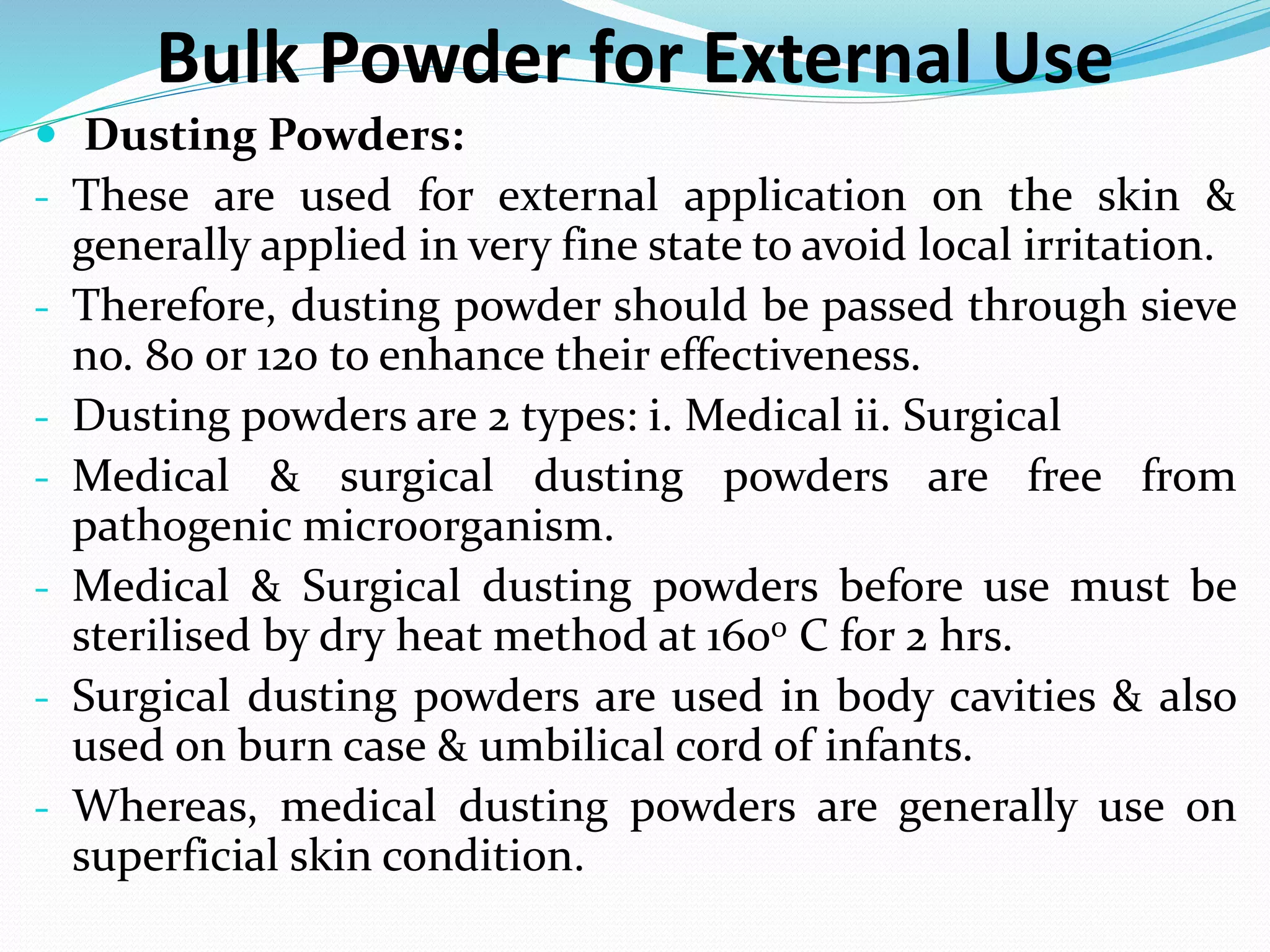 Powders | PPTX