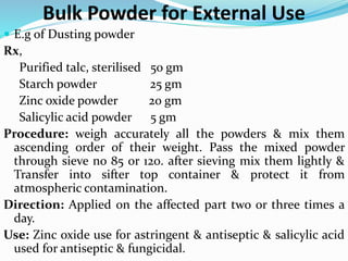 Powders | PPTX