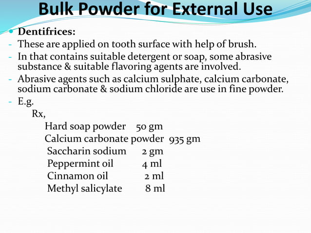 Powders | PPTX
