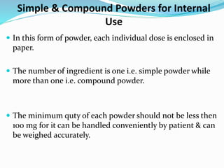 Powders | PPTX