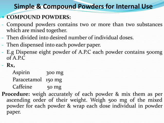 Powders | PPTX
