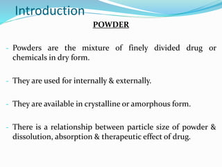 Powders | PPTX