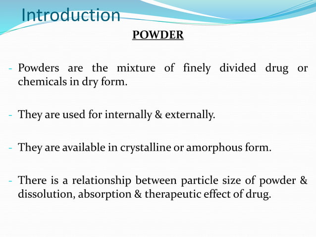 Powders | PPTX