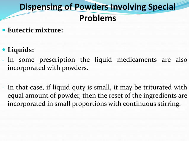 Powders | PPTX