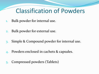 Powders | PPTX