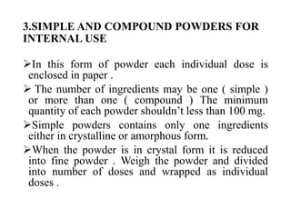 Powders | PPTX