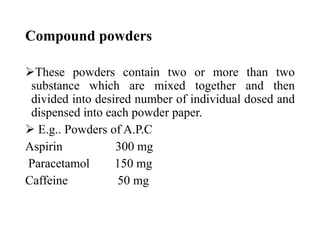 Powders | PPTX