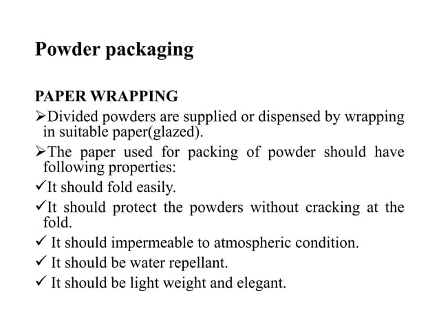 Powders | PPTX | Oral care | Personal Care