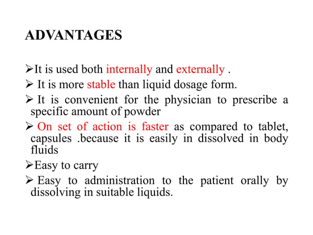 Powders | PPTX | Oral care | Personal Care