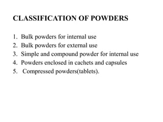 Powders | PPTX