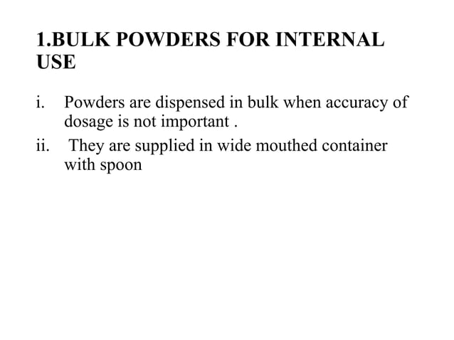 Powders | PPTX | Oral care | Personal Care