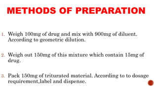 Powders and its types | PPTX