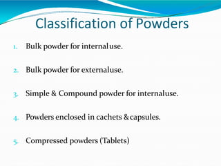 Powders | PPTX