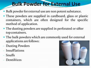 Powders | PPTX