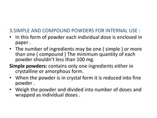 Powders | PPTX