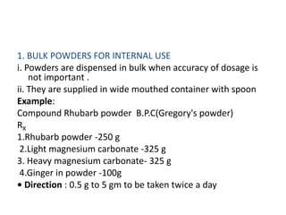 Powders | PPTX