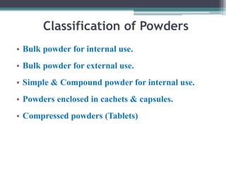 Powders | PPTX