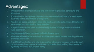 Pharmaceutics 2 (Powders) | PPTX