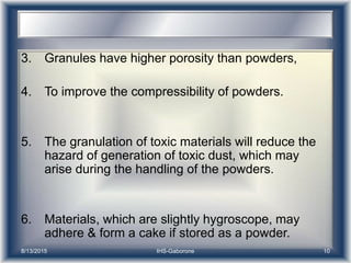 Powders and granules | PPTX