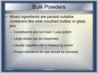 Powders and granules | PPT