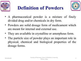 Powdersand granules | PPT