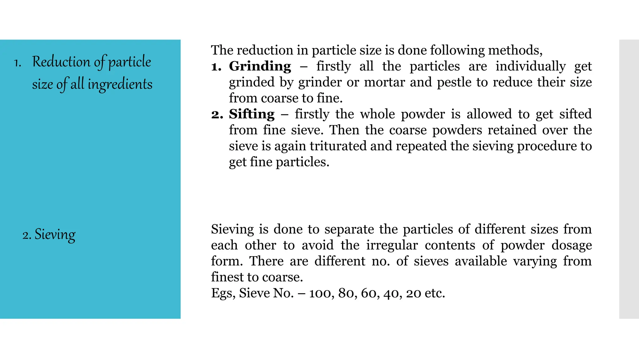 B. Pharm Powders and Its Classifications | PPTX