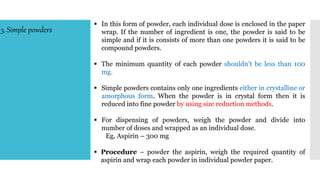 B. Pharm Powders and Its Classifications | PPTX