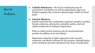 B. Pharm Powders and Its Classifications | PPTX