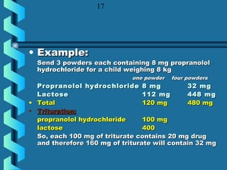Powders,modified, lec 8 | PPT