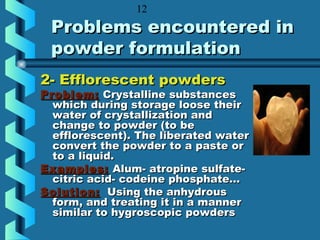 Powders,modified, lec 8 | PPT