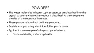 Powders Presentation.pptx powders presentation | PPTX