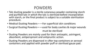 Powders Presentation.pptx powders presentation | PPTX