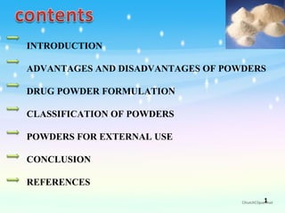 Powders ppt | PPT