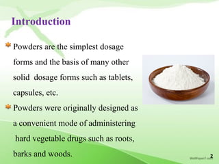 Powders ppt | PPT