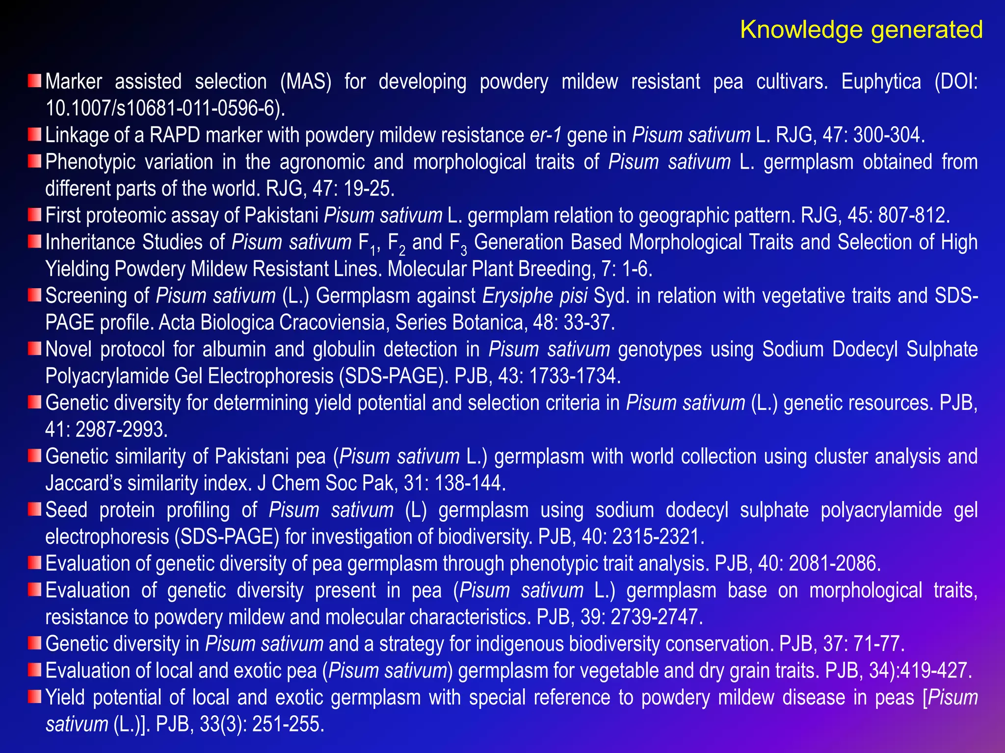 Powdery mildew resisatnt peas | PPTX