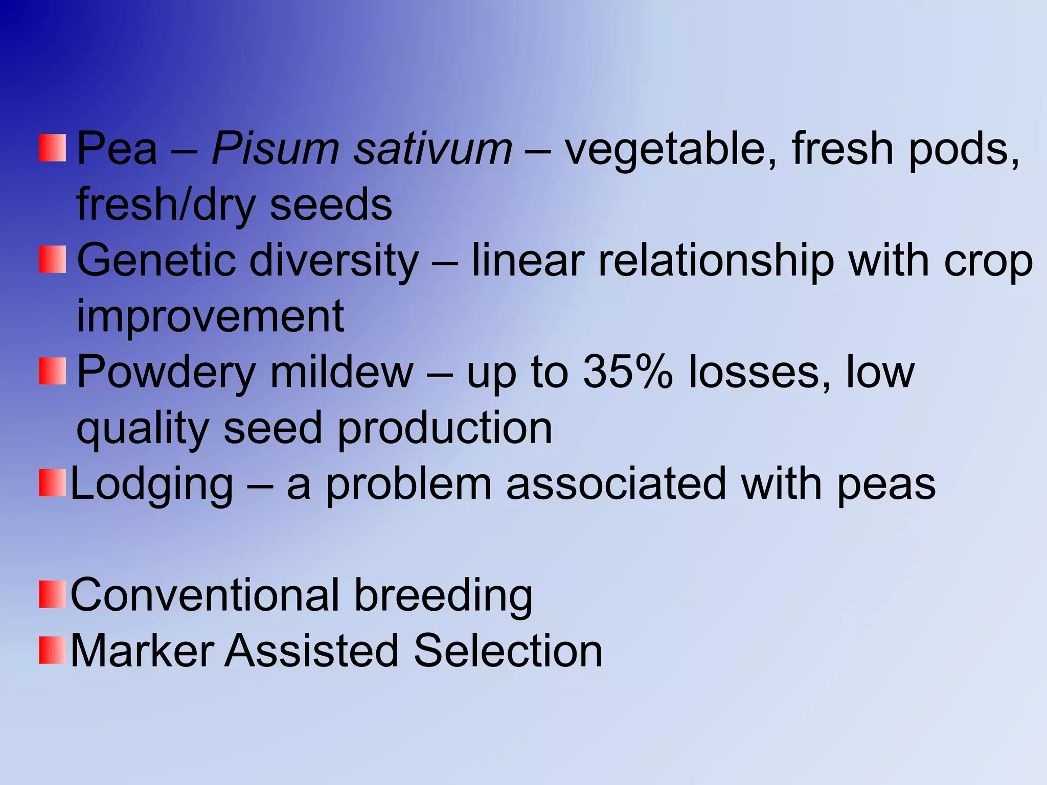 Powdery mildew resisatnt peas | PPTX