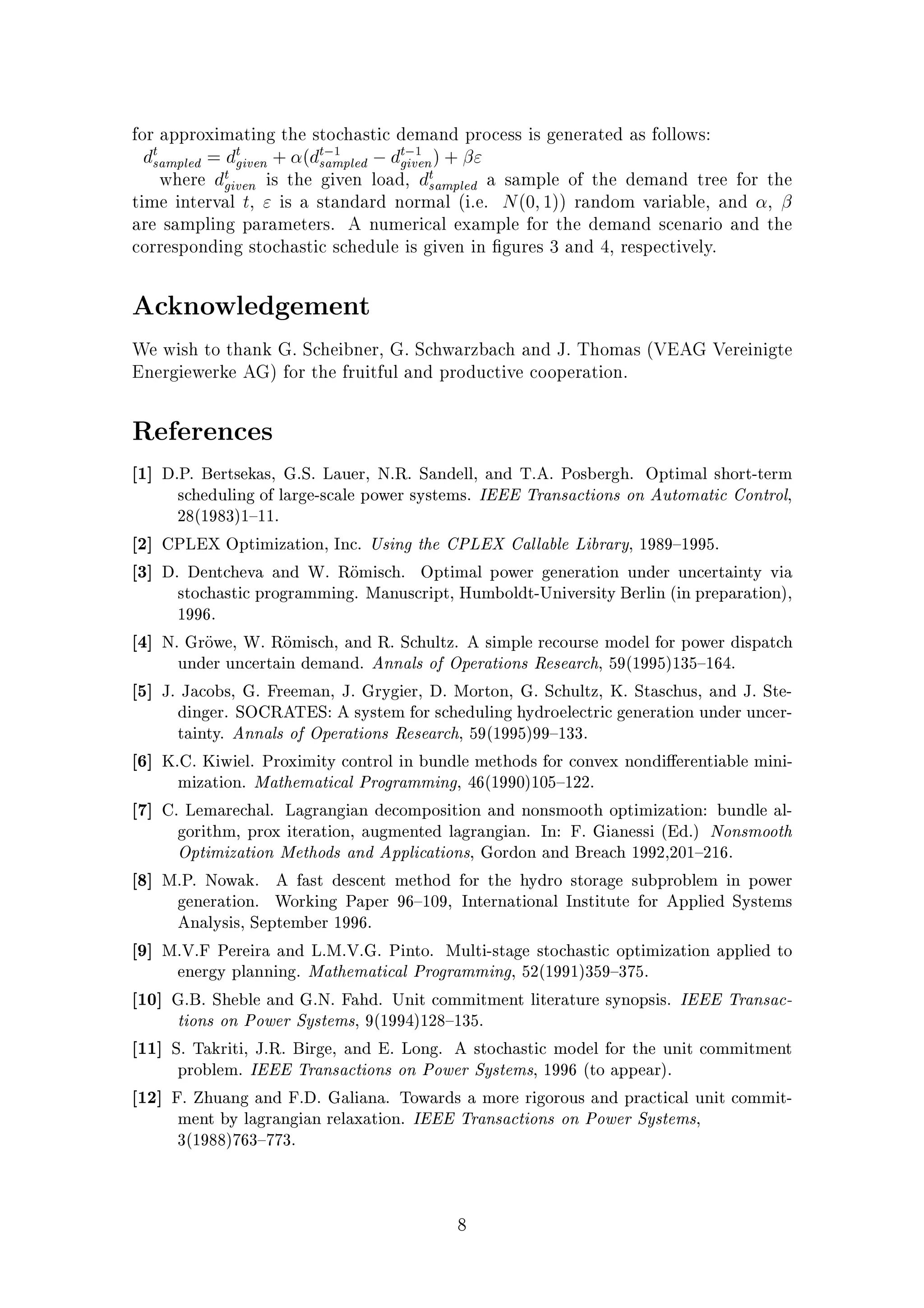 Optimal Power Dispatch via Multistage Stochastic Programming | PDF