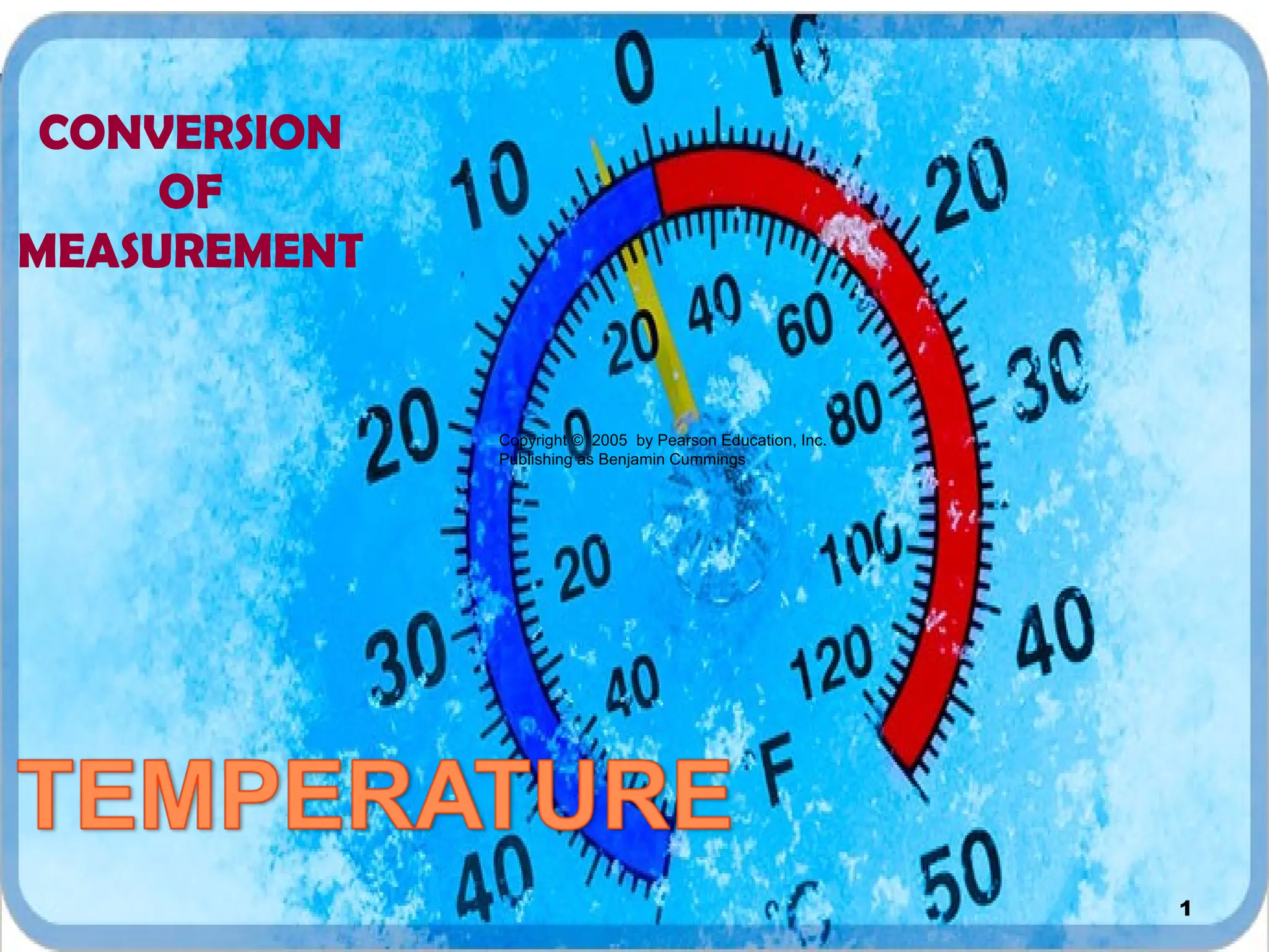 CONVERSION OF TEMPERATURE | PPT