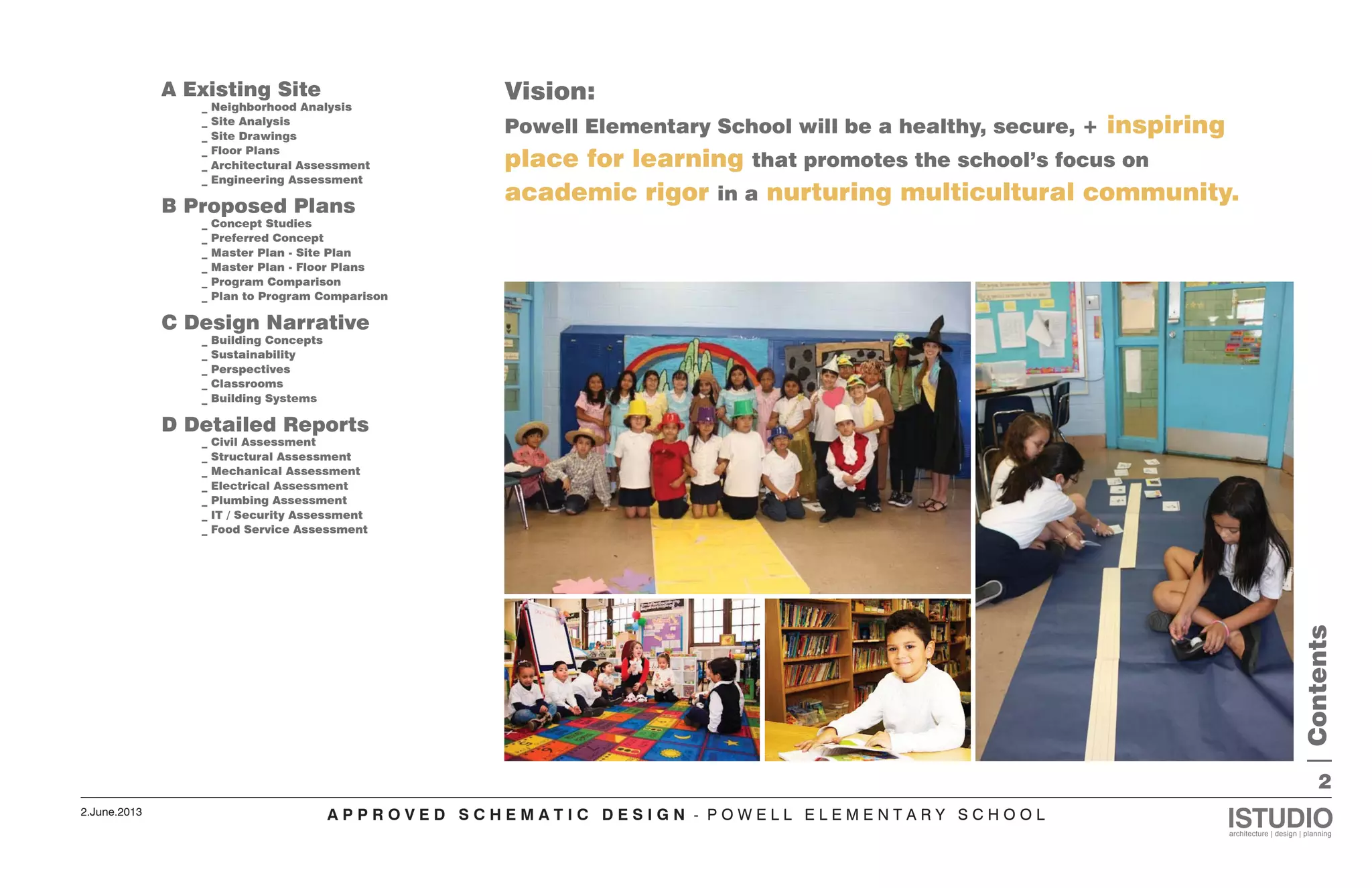 Powell Elementary School Approved Schematic Design (June 2, 2013) | PDF
