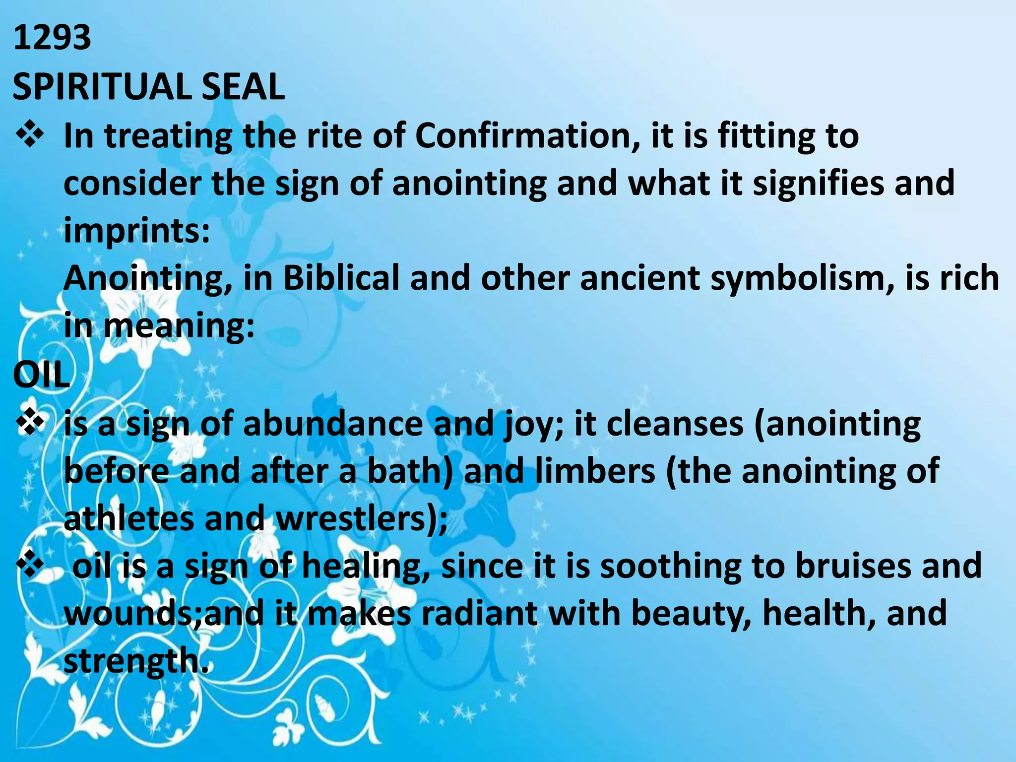 The Sacrament of Confirmation | PPTX