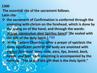 The Sacrament of Confirmation | PPTX