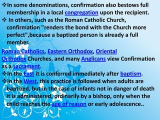 The Sacrament of Confirmation | PPTX