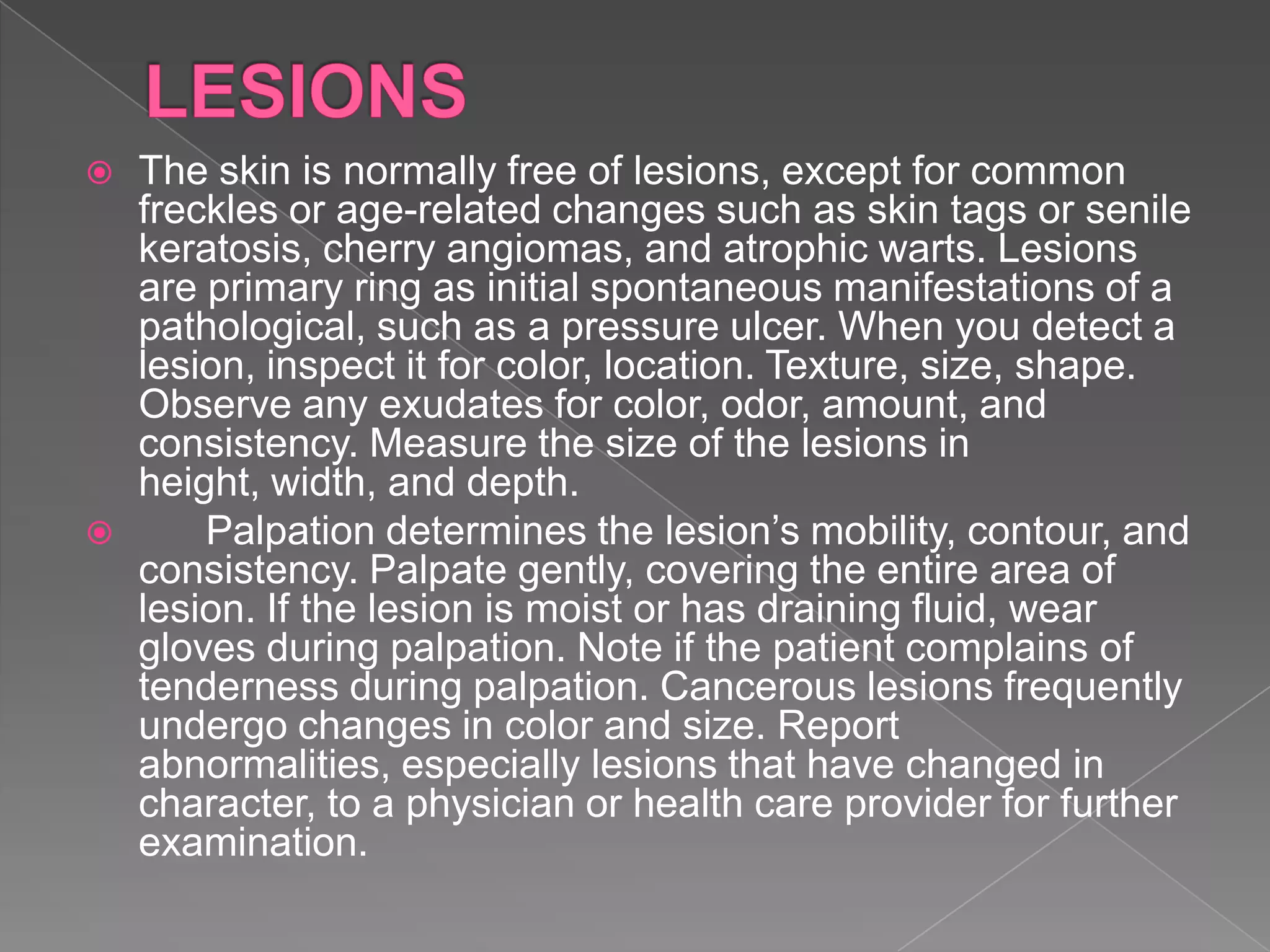 Assessment on Skin, Hair & Nails / HEENT | PPTX
