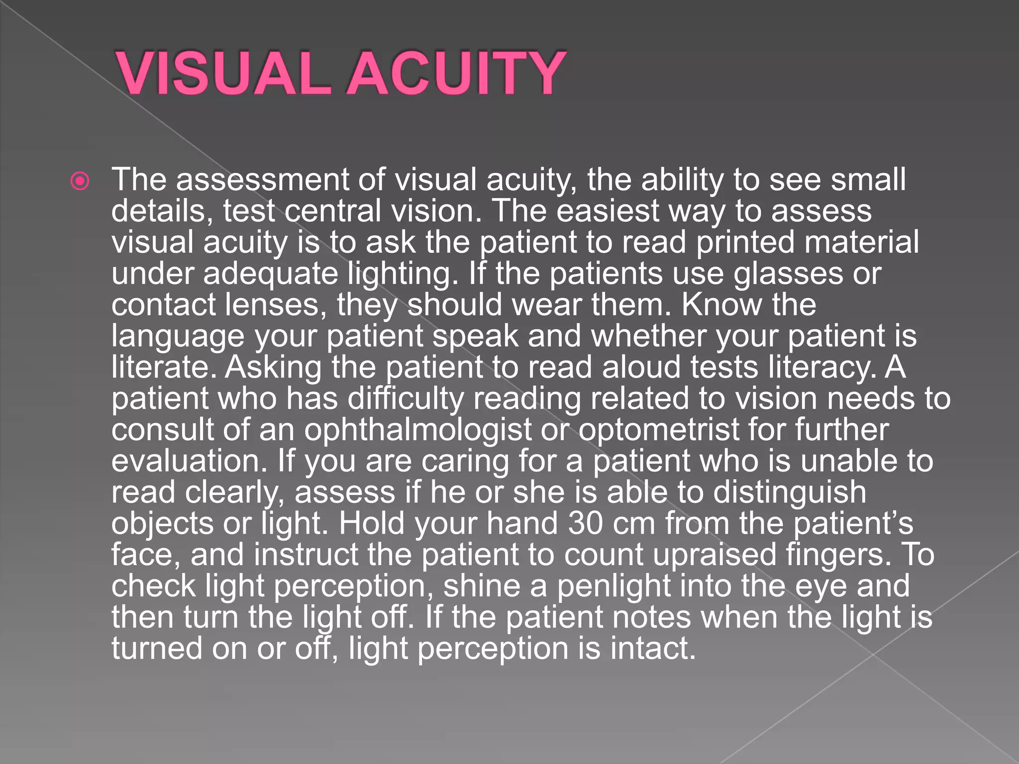 Assessment on Skin, Hair & Nails / HEENT | PPTX
