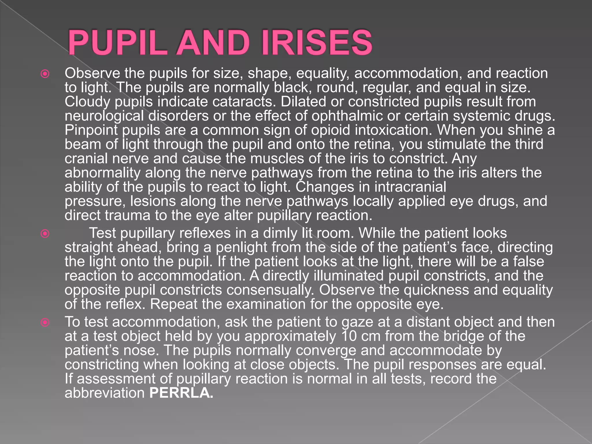 Assessment on Skin, Hair & Nails / HEENT | PPTX