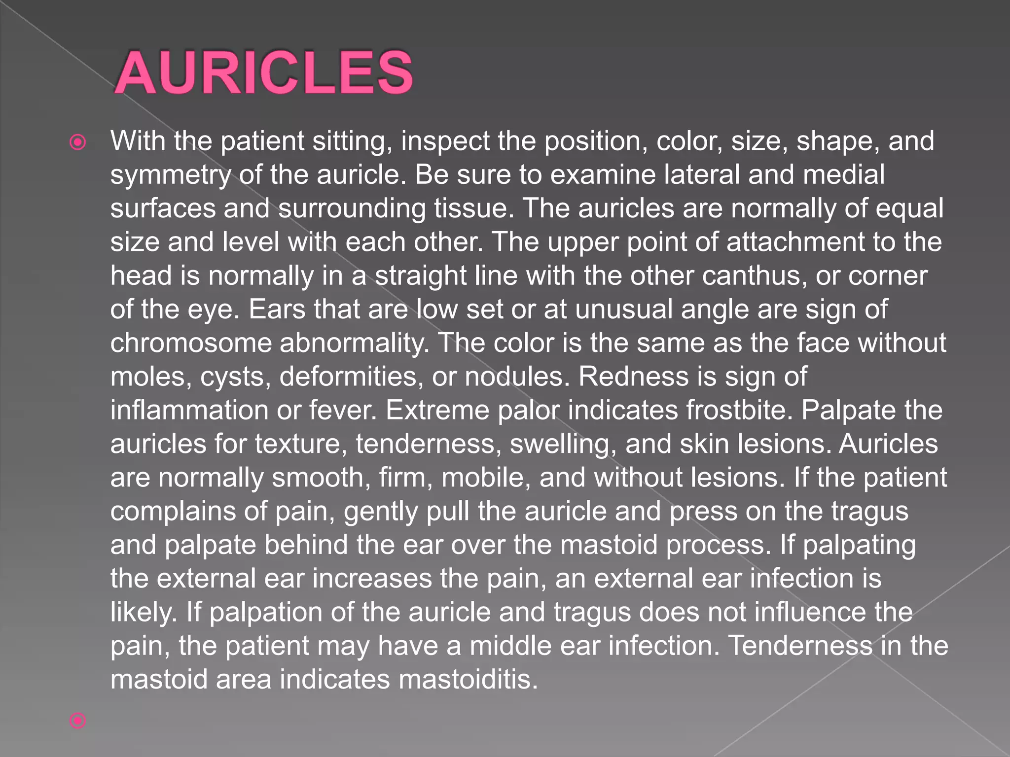 Assessment on Skin, Hair & Nails / HEENT | PPTX