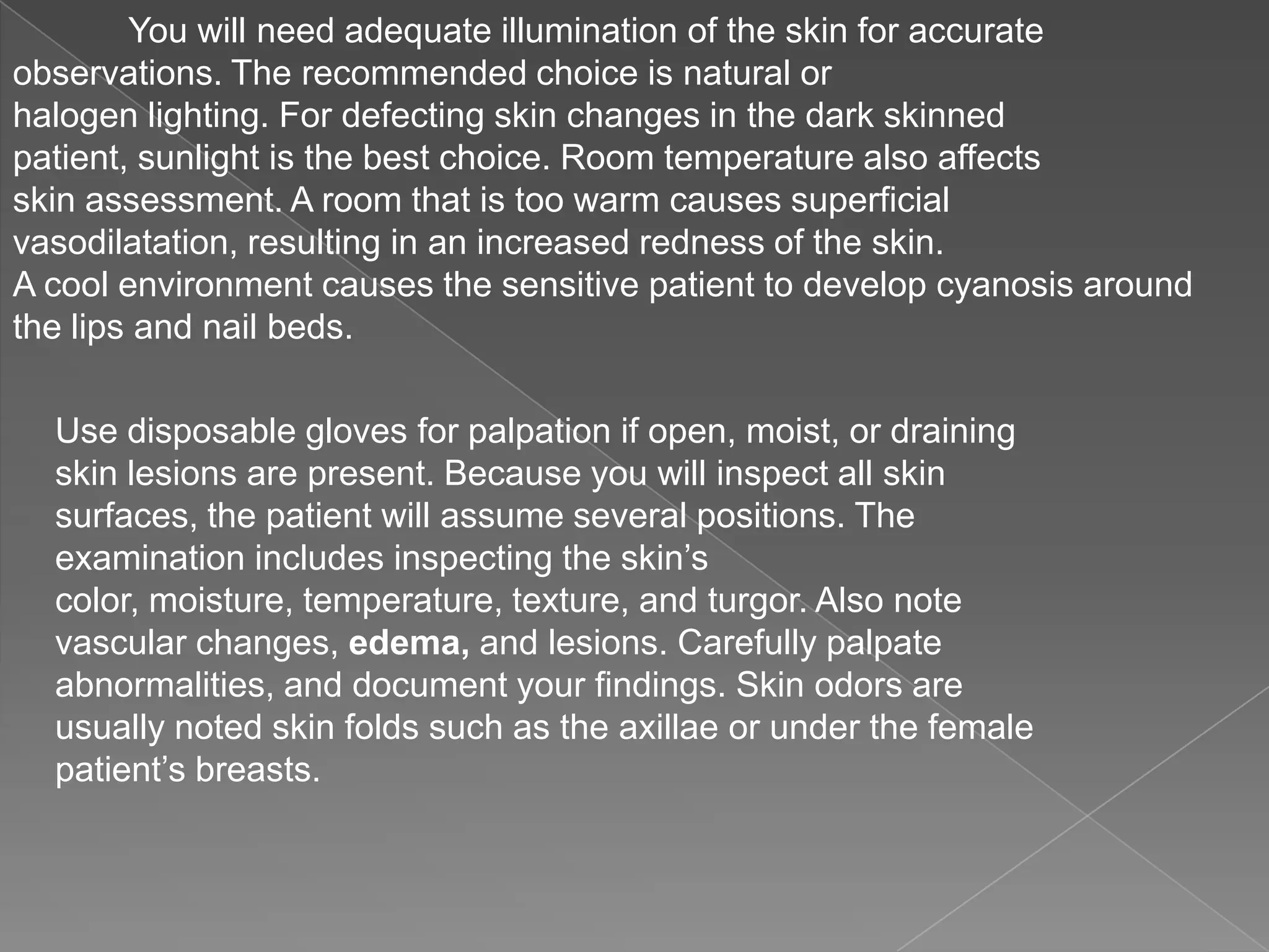 Assessment on Skin, Hair & Nails / HEENT | PPTX