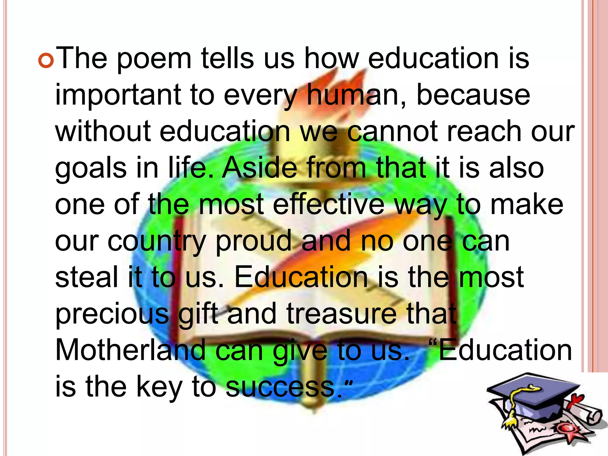 Through Education Our Motherland Receives Light | PPTX