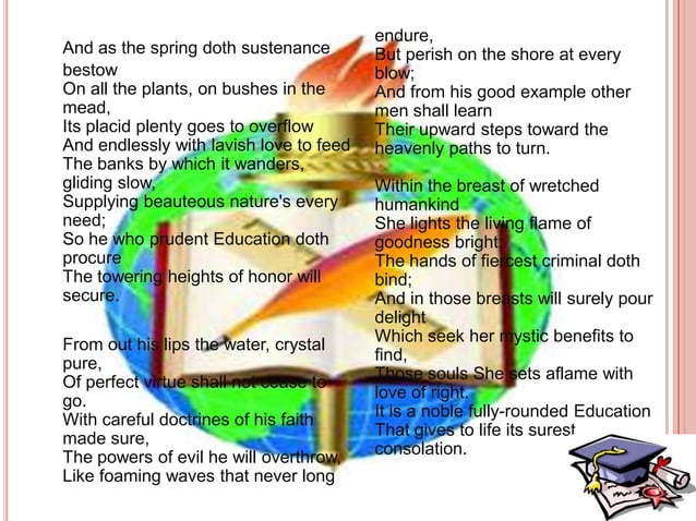 Through Education Our Motherland Receives Light | PPTX | Poetry | Books ...