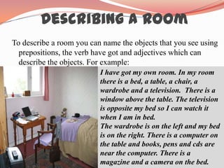 Describing Places | PPTX